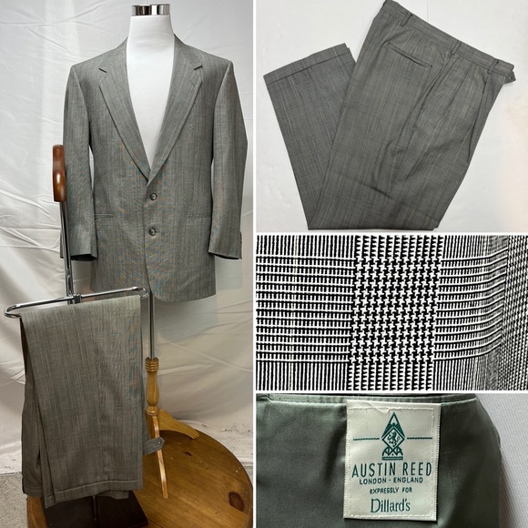 Vintage | Suits & Blazers | Vintage Austin Reed Black White Houndstooth ...